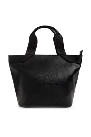 EA7 Shopper Bag With Embossed Logo - Black