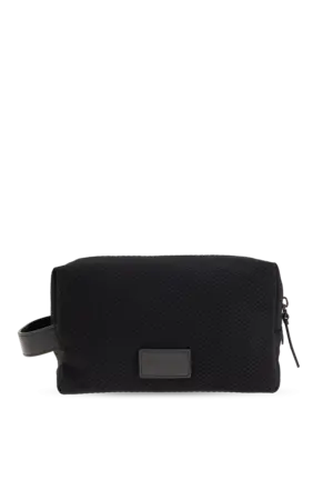 Giorgio Armani Logo Patch Cosmetic Bag - Black