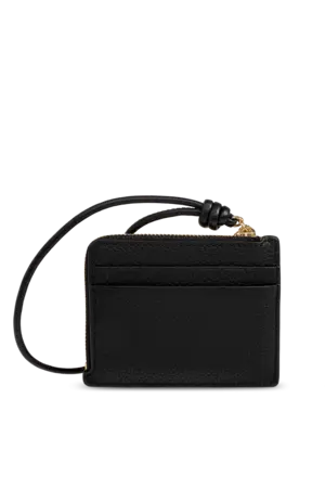 Michael Kors Leather Card Holder With Logo