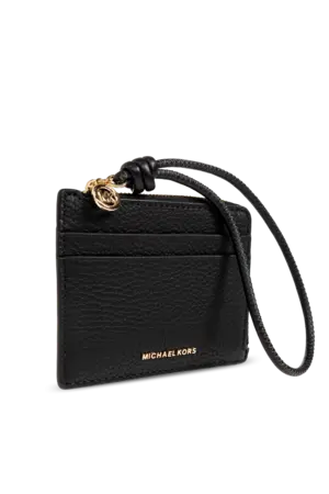 Michael Kors Leather Card Holder With Logo
