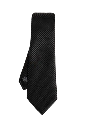 Giorgio Armani Silk Tie - Black