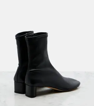 Bottega Veneta Cherry Leather Ankle Boots