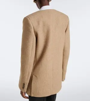 Victoria Beckham Double-breasted Wool-blend Blazer