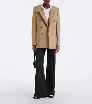 Victoria Beckham Double-breasted Wool-blend Blazer