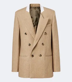 Victoria Beckham Double-breasted Blazer - Beige