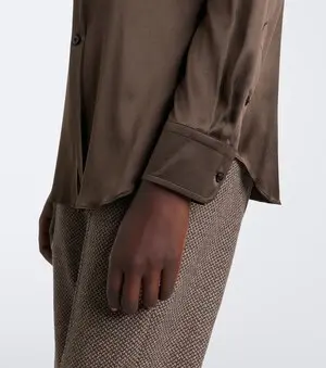 Ralph Lauren Silk-blend Satin Shirt