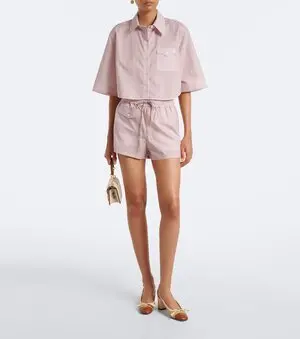 Valentino Garavani Vlogo Gingham Cotton Shirt