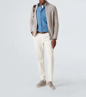 Brunello Cucinelli Cashmere And Silk Cardigan