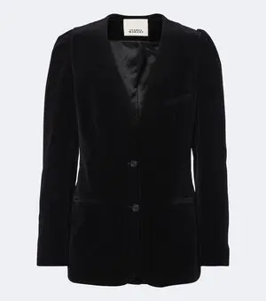 Isabel Marant Étoile Fereole Cotton Velvet Blazer - Black