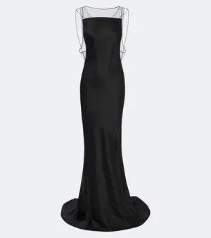 MAISON MARGIELA Satin Gown - Black