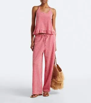 MONTCE Brooklyn Gingham Halterneck Top