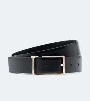 TOM FORD T Loop Leather Belt - Black