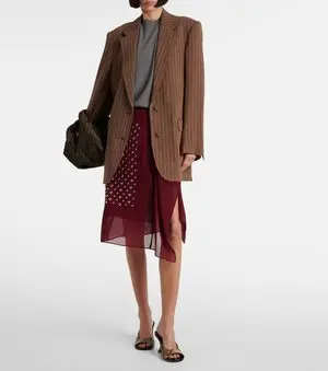 Dries Van Noten Snake-effect Leather Mules - Beige