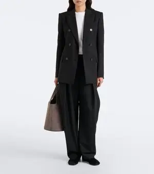 A.emery Jesse Calf Hair Flats - Black
