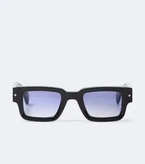 SATO Cervantes Rectangular Sunglasses - Black