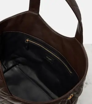 Saint Laurent Icare Medium Quilted Leather Shopper