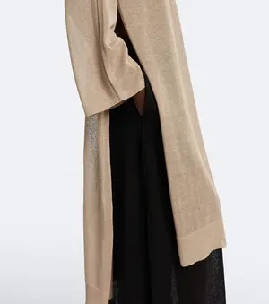 Alaïa Semi-sheer Linen And Silk Kaftan
