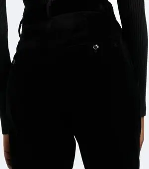 Isabel Marant Étoile Roaya Cotton Velvet Straight Pants