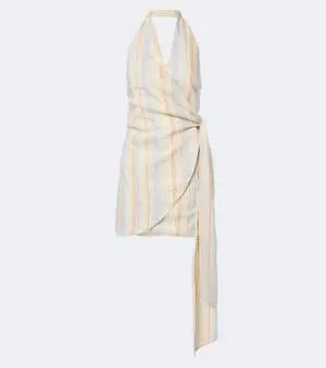 SIR. Pernille Striped Wrap Dress - Multicoloured