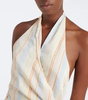 SIR. Pernille Striped Wrap Dress