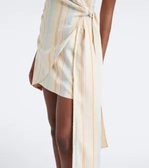 SIR. Pernille Striped Wrap Dress