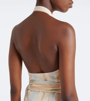 SIR. Pernille Striped Wrap Dress