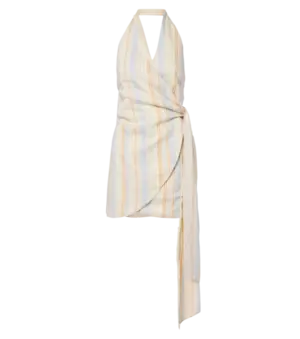 SIR. Pernille Striped Wrap Dress - Multicoloured