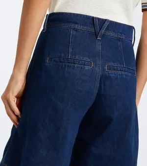 Veronica Beard Carter Denim Bermuda Shorts - Blue