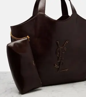 Saint Laurent Icare Leather Shopper
