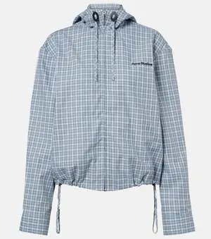 Acne Studios Checked Technical Jacket - Blue