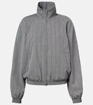 Acne Studios Checked Technical Jacket - Grey