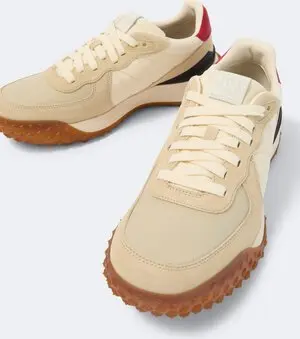 Moncler City Trek Suede-trimmed Sneakers - Beige