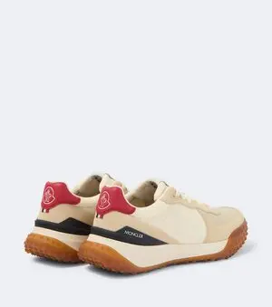 Moncler City Trek Suede-trimmed Sneakers - Beige