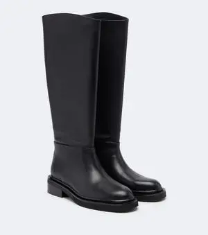 A.emery Jude Leather Knee-high Boots - Black
