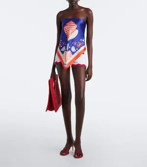 Retrofete Alivia Silk Bandeau Top - Multicoloured
