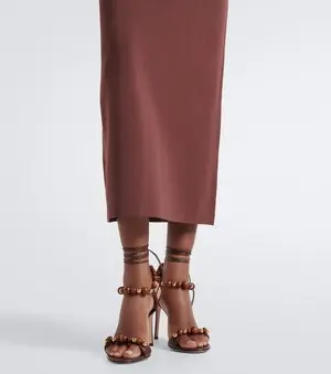 SIR. Saba Embellished Knitted Maxi Dress - Brown