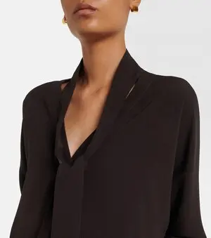Agnona Tie-neck Blouse