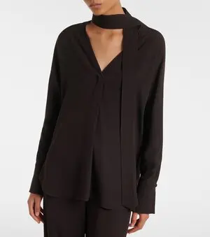 Agnona Tie-neck Blouse