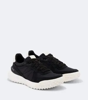 Moncler Citytrek Suede-trimmed Sneakers - Black