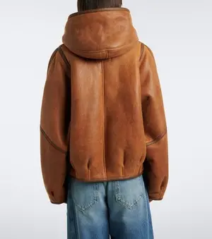 Isabel Marant Étoile Amiel Hooded Leather Jacket