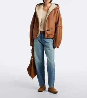 Isabel Marant Étoile Amiel Hooded Leather Jacket