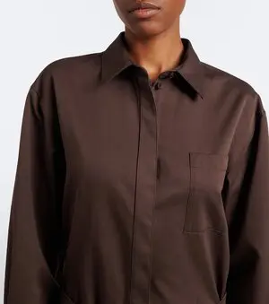 Loewe Cotton Silk Gabardine Shirt Dress