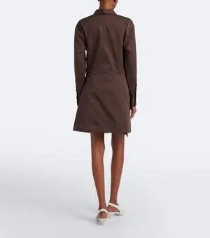 Loewe Cotton Silk Gabardine Shirt Dress