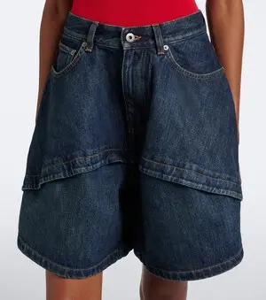 Loewe Paneled Denim Bermuda Shorts