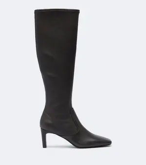 A.emery Leather Knee-high Square Toe Boots