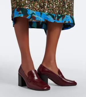 Dries Van Noten Leather Penny Loafers