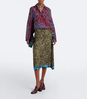 Dries Van Noten Leather Penny Loafers