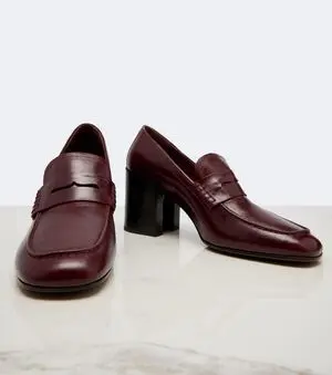 Dries Van Noten Leather Penny Loafers