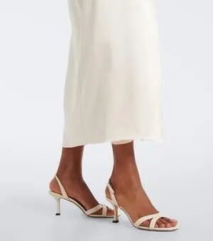 JIMMY CHOO Elsy Leather Slingback Sandals