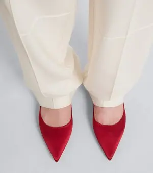 JIMMY CHOO Love Satin Ballet Flats